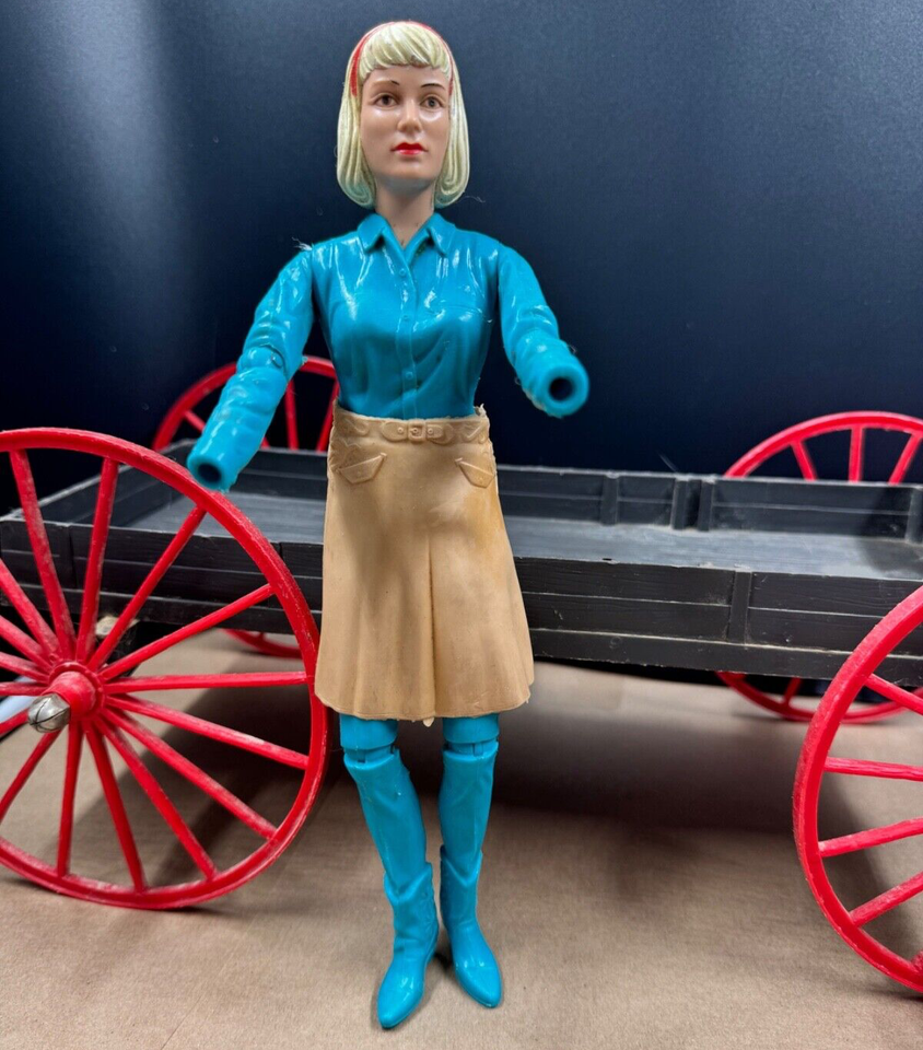Vintage Marx Johnny West Buckboard & Jane West Doll Cowgirl = | eBay