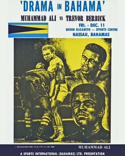 Muhammad Ali vs Trevor Berbick 1980 (in Bahamas) Fight Poster 8x10 ...