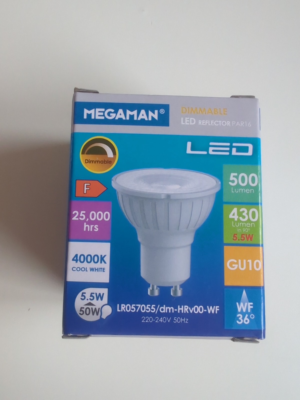 Megaman 5.5W GU10 4000K Dimmable LED Light Bulb (140506) for sale ...