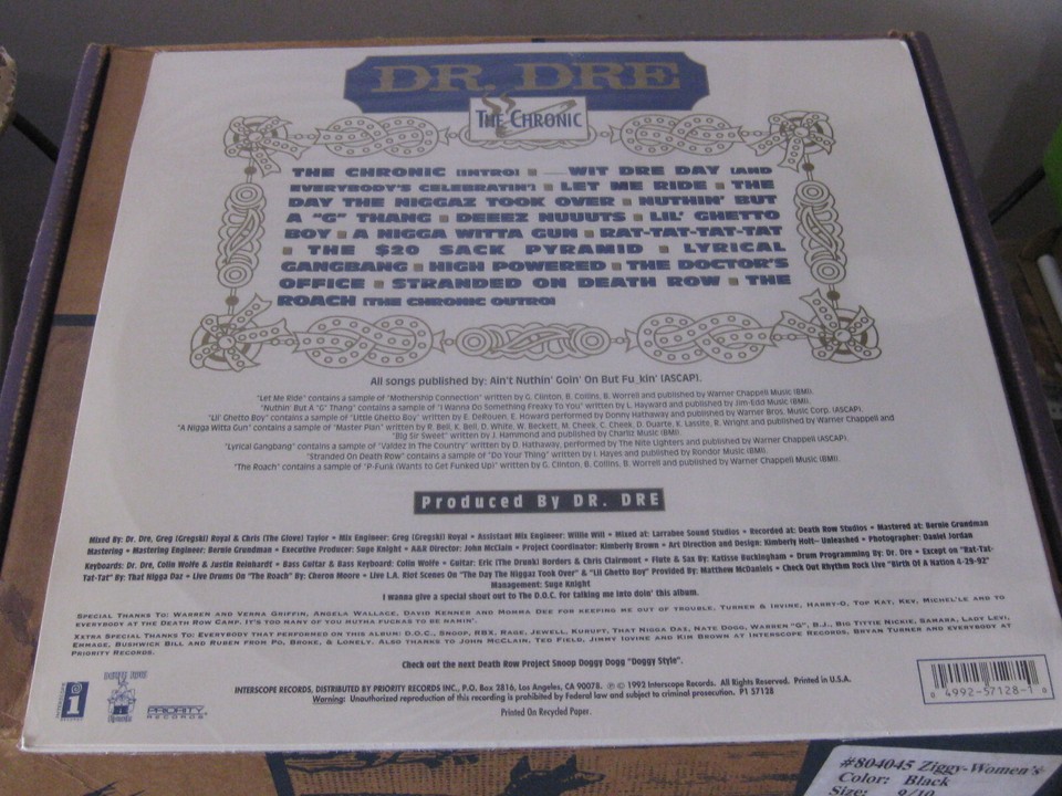 Dr. Dre - The Chronic (1992) Interscope/Death Row Records – P1 57128 ...