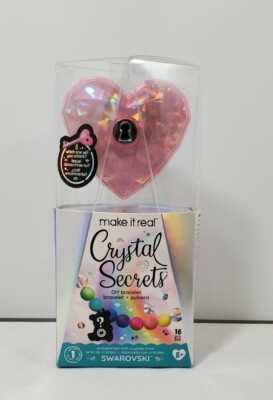 DIY Make It Real Crystal Secrets Bracelet w/ Swarovski Crystal &Animal ...
