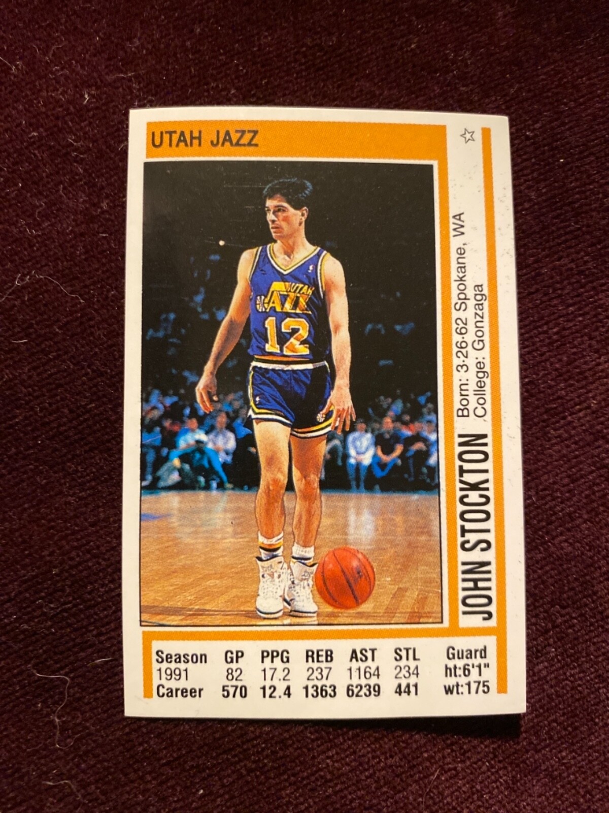 1991-92 Panini Album Stickers #81 Jazz HOF John Stockton | eBay