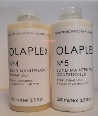 Olaplex No. 4 Bond Maintenance Shampoo & No. 5 Conditioner 8.5 oz DUO ...