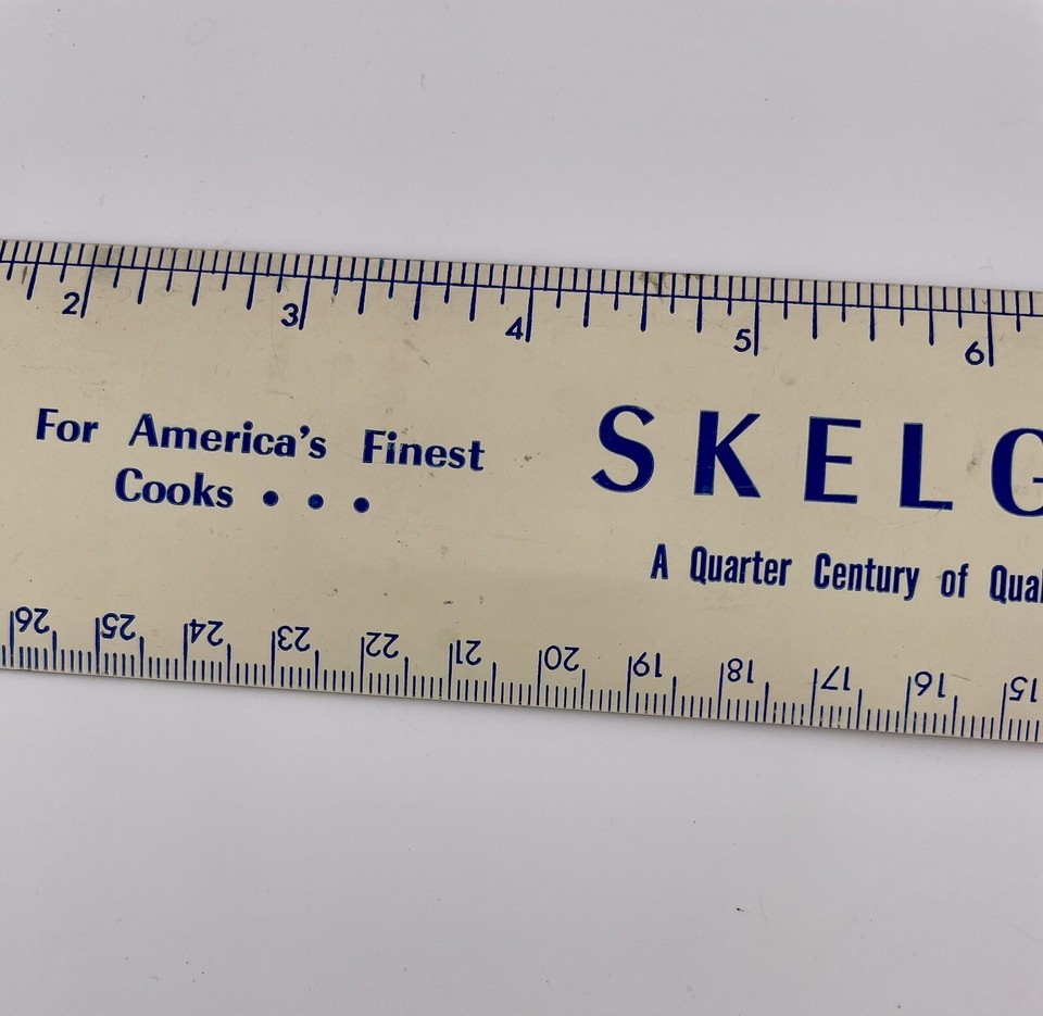 1950s Adv Metal Ruler SKELLY OIL GAS SKELGAS CONSTELLATION RANGE FINEST ...