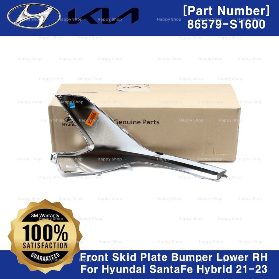 OEM Front Skid Plate Bumper Lower RH 86579S1600 For Hyundai SantaFe ...