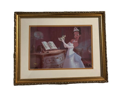 4 Disney - Framed LITHOGRAPHS The Princess & The Frog 14"X10" Stamp ...