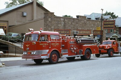 Fire Apparatus Slide- Kennett Square PA Fire Company Rare Ahrens Fox ...