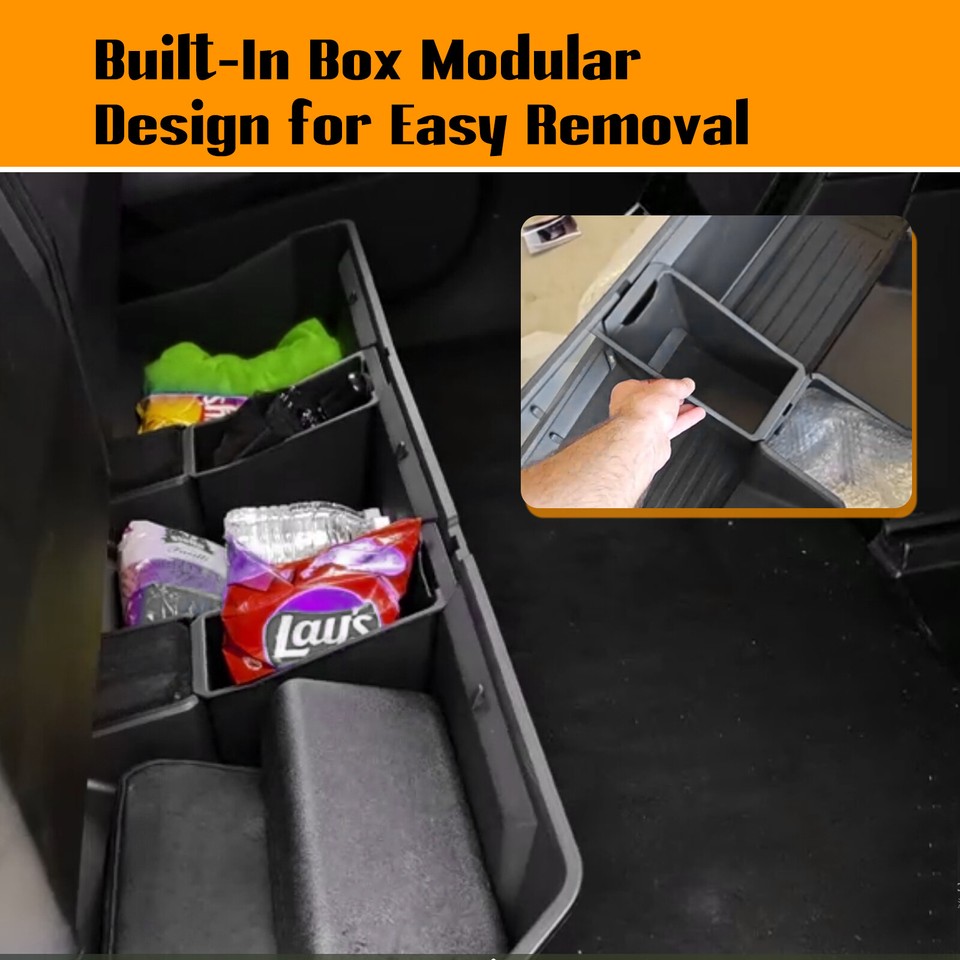 Rear Underseat Storage Bin for Tesla Cybertruck 2024 Cybertruck ...