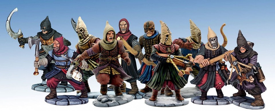 Frostgrave FGVP02 Cultists (20 Plastic Miniatures) Chaos Death Cult ...