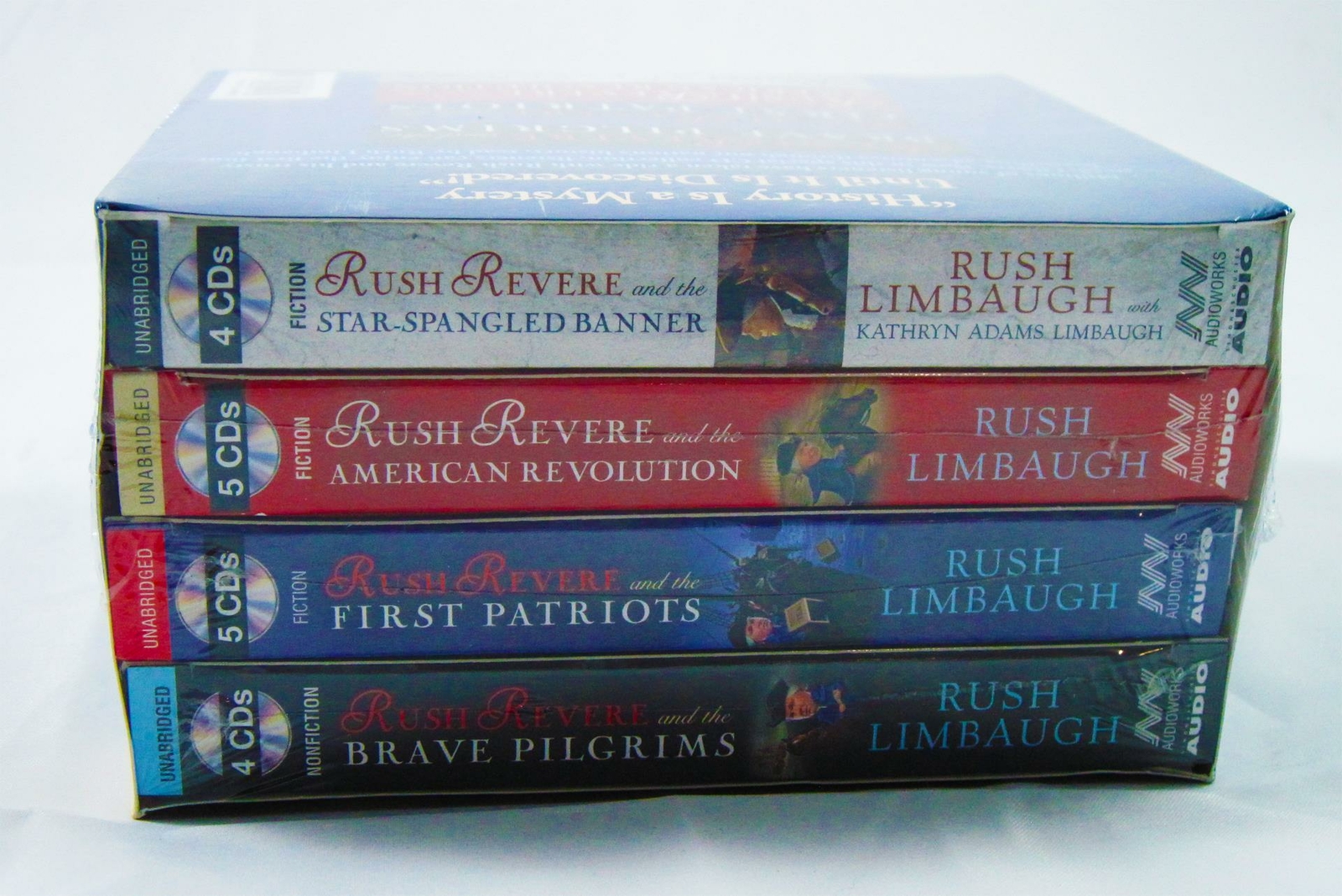 NEW The Further Adventures of Rush Revere Audio CD Set 1 2 3 4 Slipcase ...