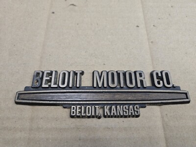 Beloit Motor Co Company Kansas KS Car Dealership Emblem Badge Logo ...