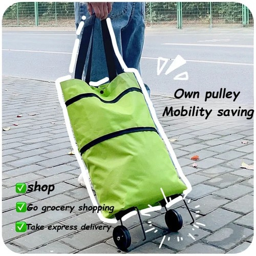 Home Utility Trolley Retractable Tug Bag Supermarket Shopping Bag ...