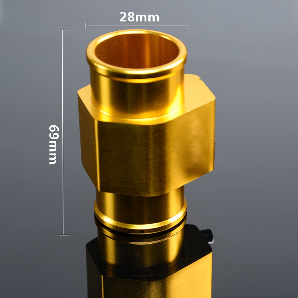 28mm Car Water Temp Temperature Joint Pipe Sensor Gauge Radiator Hose ...