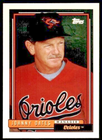1992 Topps #579 Johnny Oates Manager Baltimore Orioles FREE shipping | eBay