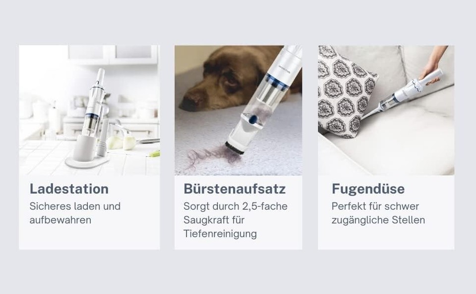 Genius Invictus X1 One Handheld Vacuum Cleaner , White As seen on JML ...