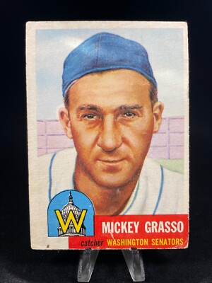 1953 Topps Baseball Mickey Grasso #148 Washington Senators | eBay