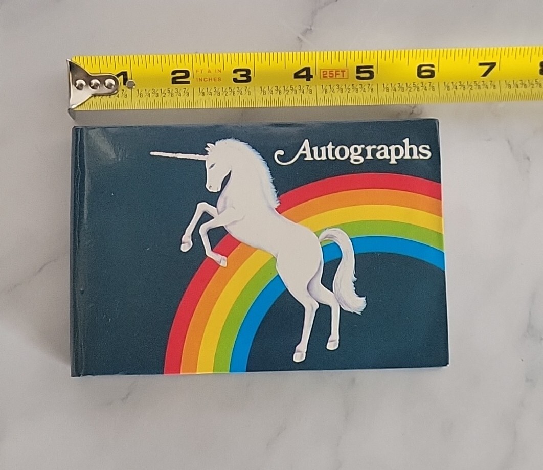 New Russ Berrie & Company Vintage Unicorn Autograph Book 6x4 Colored ...