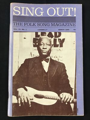 Sing Out The Folk Song Magazine March 65 Leadbelly cover | eBay