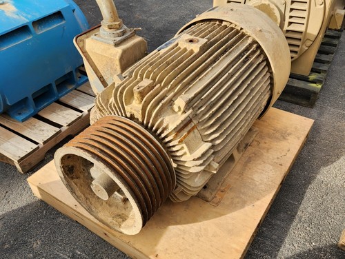 150 HP Teco Westinghouse AC Electric Motor 1200 RPM Fr 447T TEFCBB 460 ...
