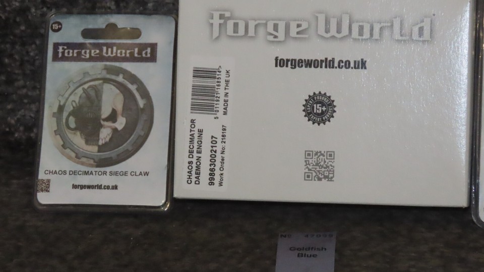 Forgeworld Chaos Space Marines Decimator Engine + Siege Claw + Butcher ...