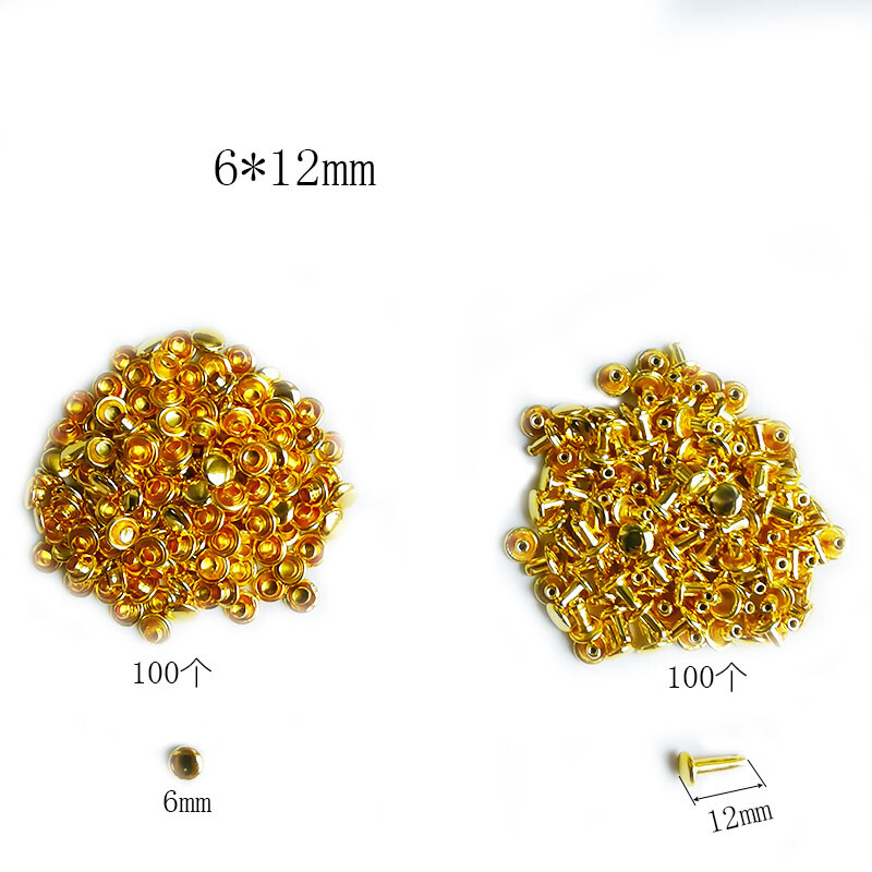 Double Cap Rivets Stud Rapid Rivets Leather Craft Repair 5mm 8mm 9mm ...