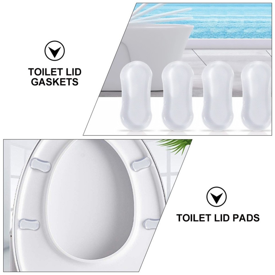 5 PCS Spacers Toilet Bumpers Seat Cushion Lid Covers for Bathroom Pads ...