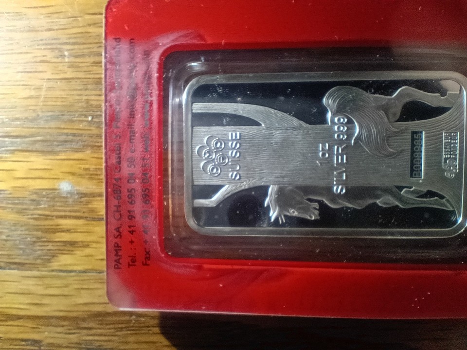 Pamp Suisse 1oz Silver Bar In Assay / BROKEN SEAL | eBay
