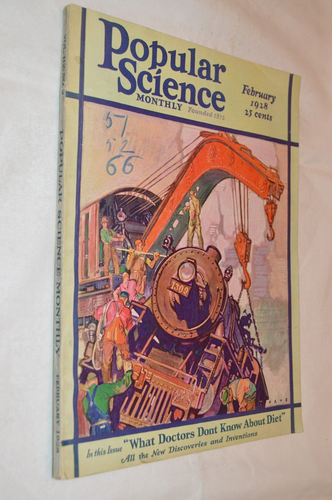 RARE ! Vintage Popular Science Monthly February 1928 Ephemera (b3) | eBay