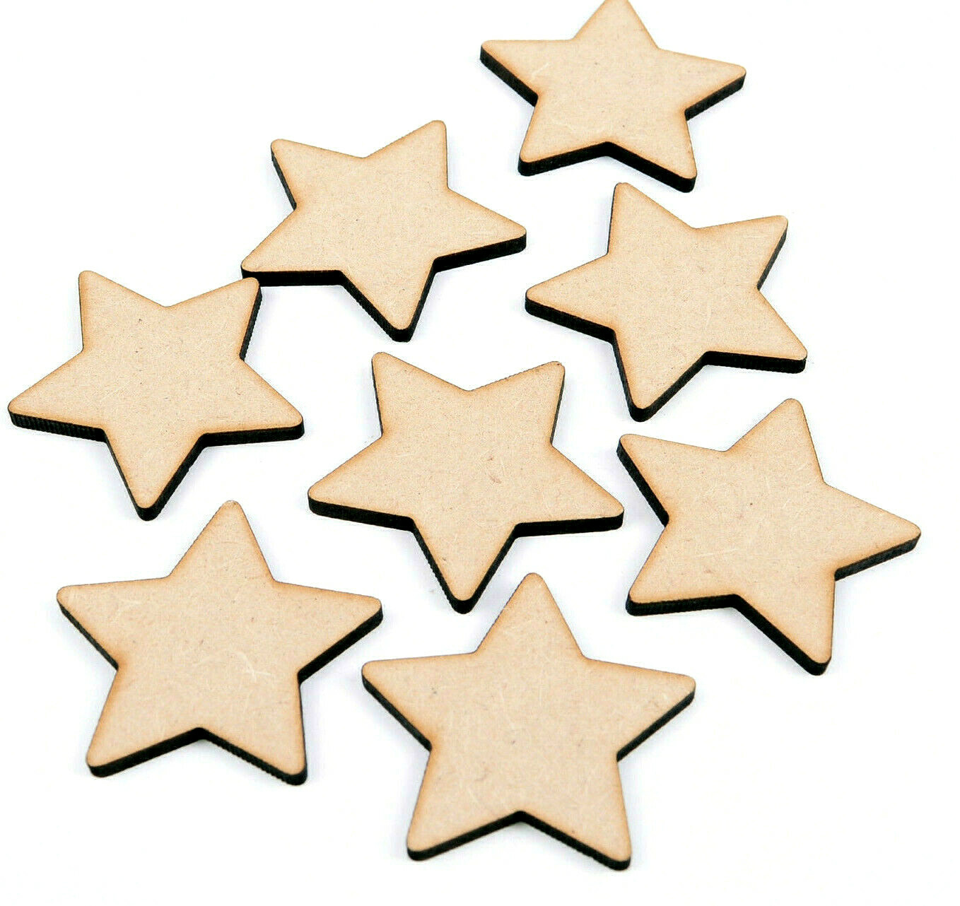 Large Wooden MDF Star Shape Craft blank cutouts decoration Plaques 8 ...