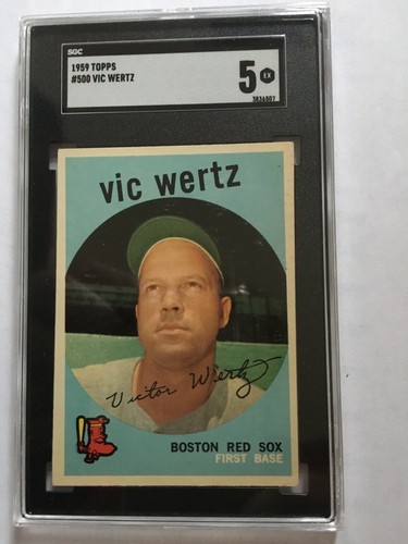 1959 TOPPS #500 VIC WERTZ SGC 5 EXCELLENT | eBay