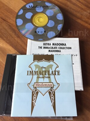 MB37 MADONNA The Immaculate Collection wpcp-4000 Japan CD / back inlay ...