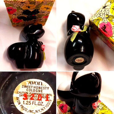 VTG ESTATE AVON SNIFFY SKUNK SWEET HONESTY COLOGNE NOS FEELS FULL BUT ...