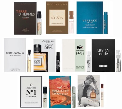 Men's perfume sampler set - Designer perfume sample Lot x 10 vials | eBay