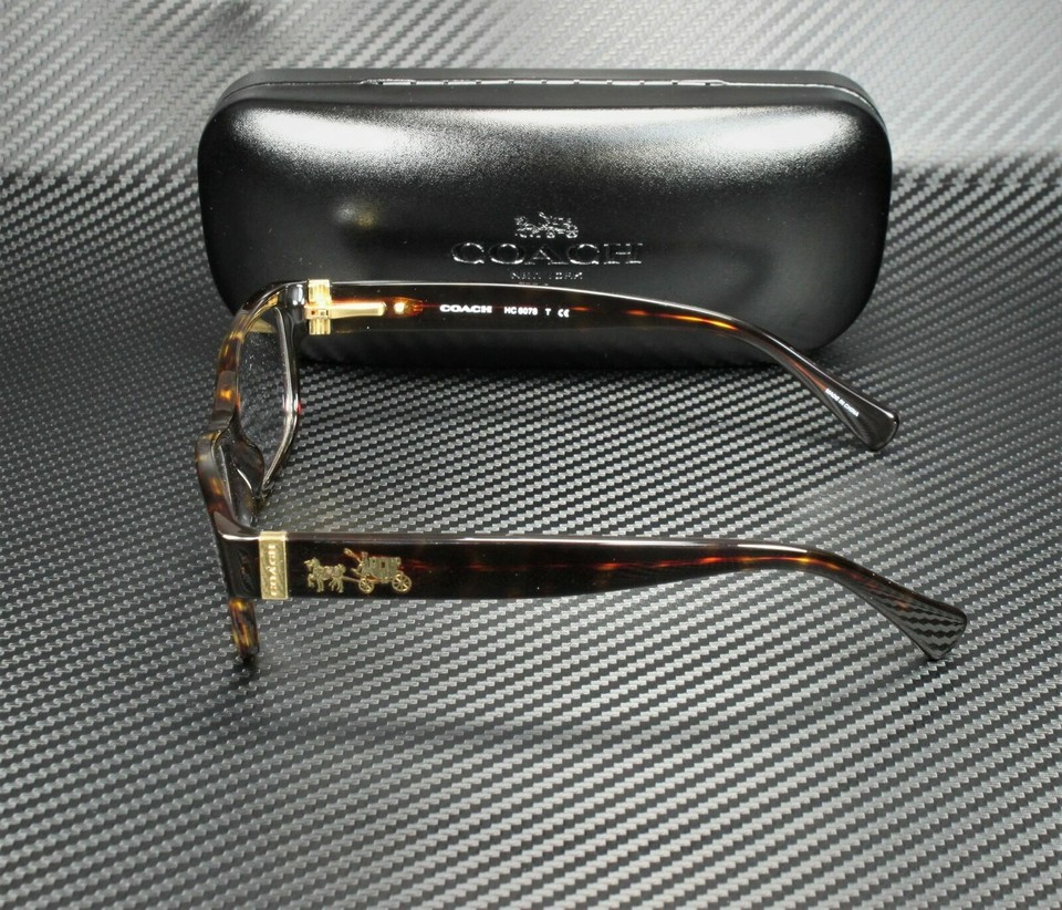 COACH HC6078 5120 Dark Tortoise Rectangle Women's 52 mm Eyeglasses | eBay