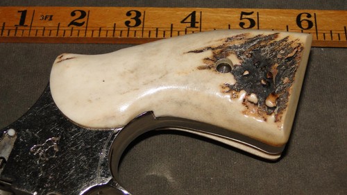 Colt Mark III Trooper square butt exotic Sambar Stag grips excellent ...