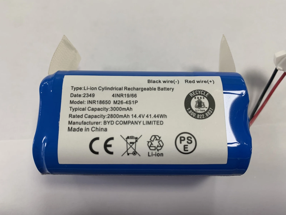 INR18650 M26-4S1P BATTERY FOR ECOVACS ROBOT VACUUM CLEANER CEN540 ...