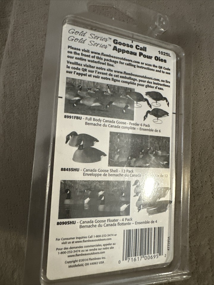 NEW Flambeau LOHMAN REAL SOUND Gold Series Goose Call ~ MADE IN USA ...