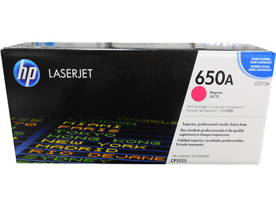 HP CE273A 650A Hewlett Packard Magenta Toner Cartridge Genuine OEM ...