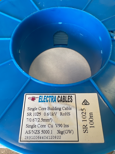 2.5mm2 Building Wire Stranded Electrical Cable White 100m Roll | eBay