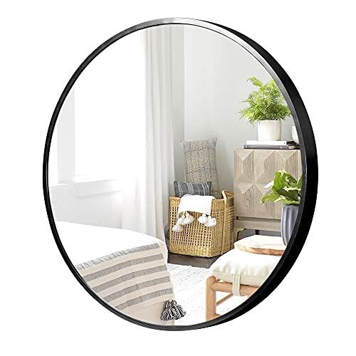 Round Wall Mirror Large Circle Mirrors For Bathroom Living Rooms ...