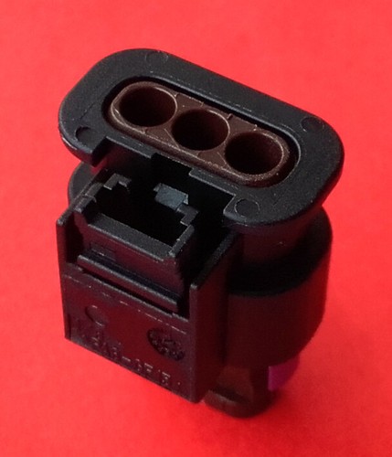VAG 4H0973703A Flachkontaktgehäuse 3-poliger Buchse Stecker versiegelt ...