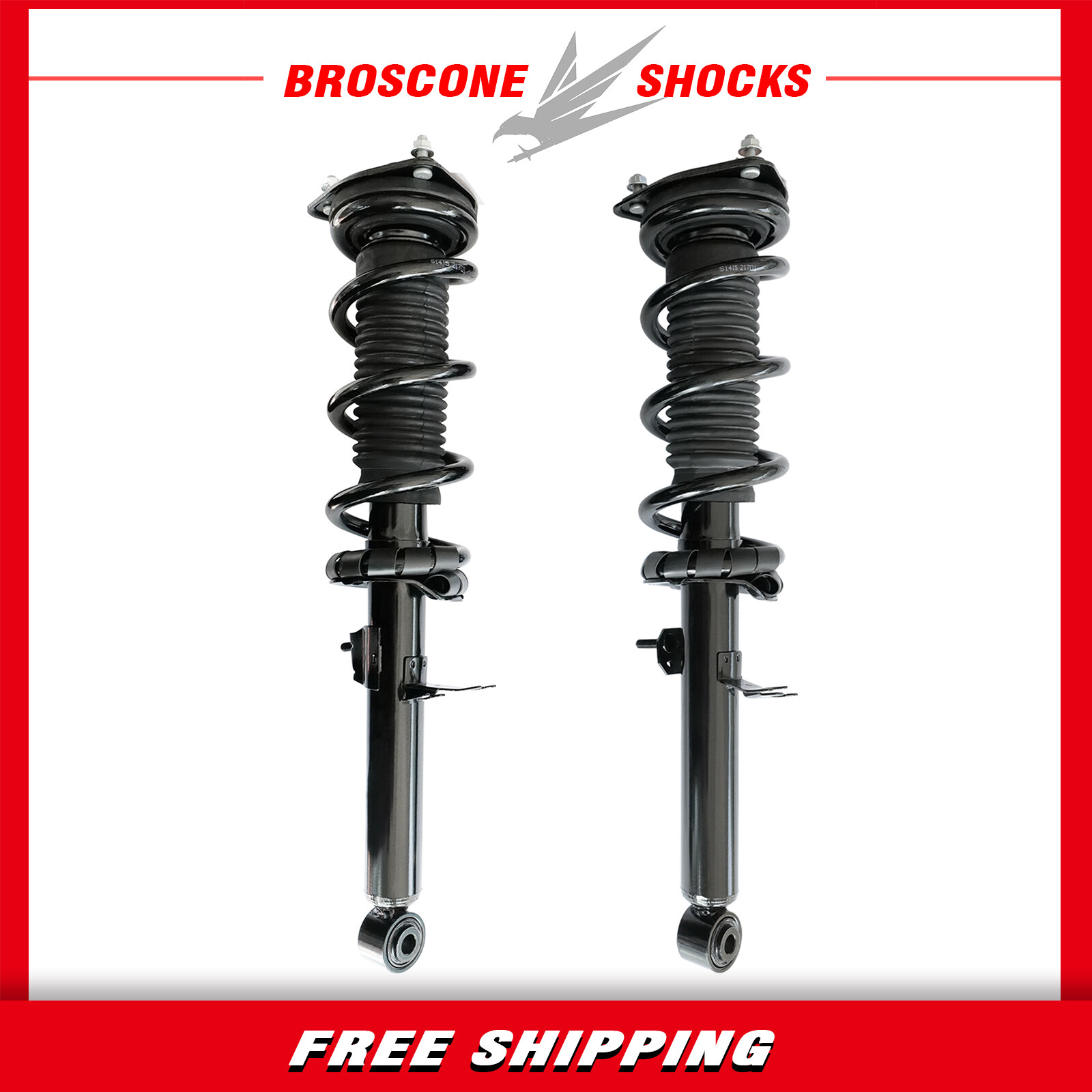 For 2007-2008 Infiniti G35 Front Pair Complete Struts Assembly w/Coil ...