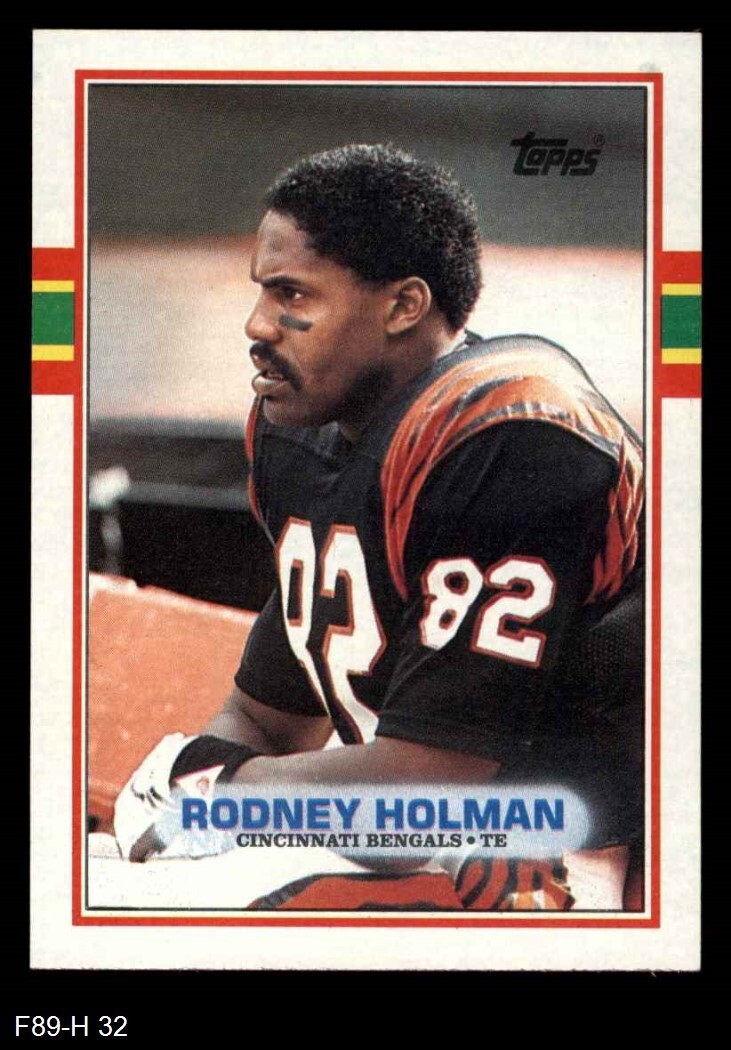 1989 Topps #32 Rodney Holman Bengals RC Tulane 8 - NM/MT | eBay