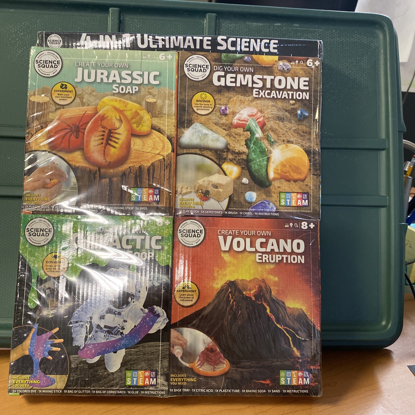 Science Squad Ultimate 4in1 Science Set Neon Crystals Avalanche ...