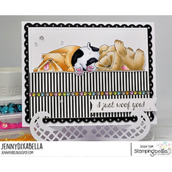 New Stamping Bella Cling Rubber Stamp BELLA'S EXCL DOGS BULLY TRIO free ...