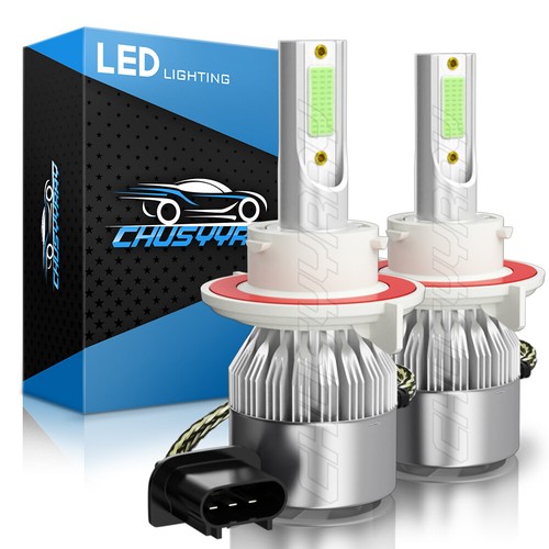 LED 35W 9008 H13 Blue 8000K Two Bulbs Head Light Replace DRL Lamp Off ...