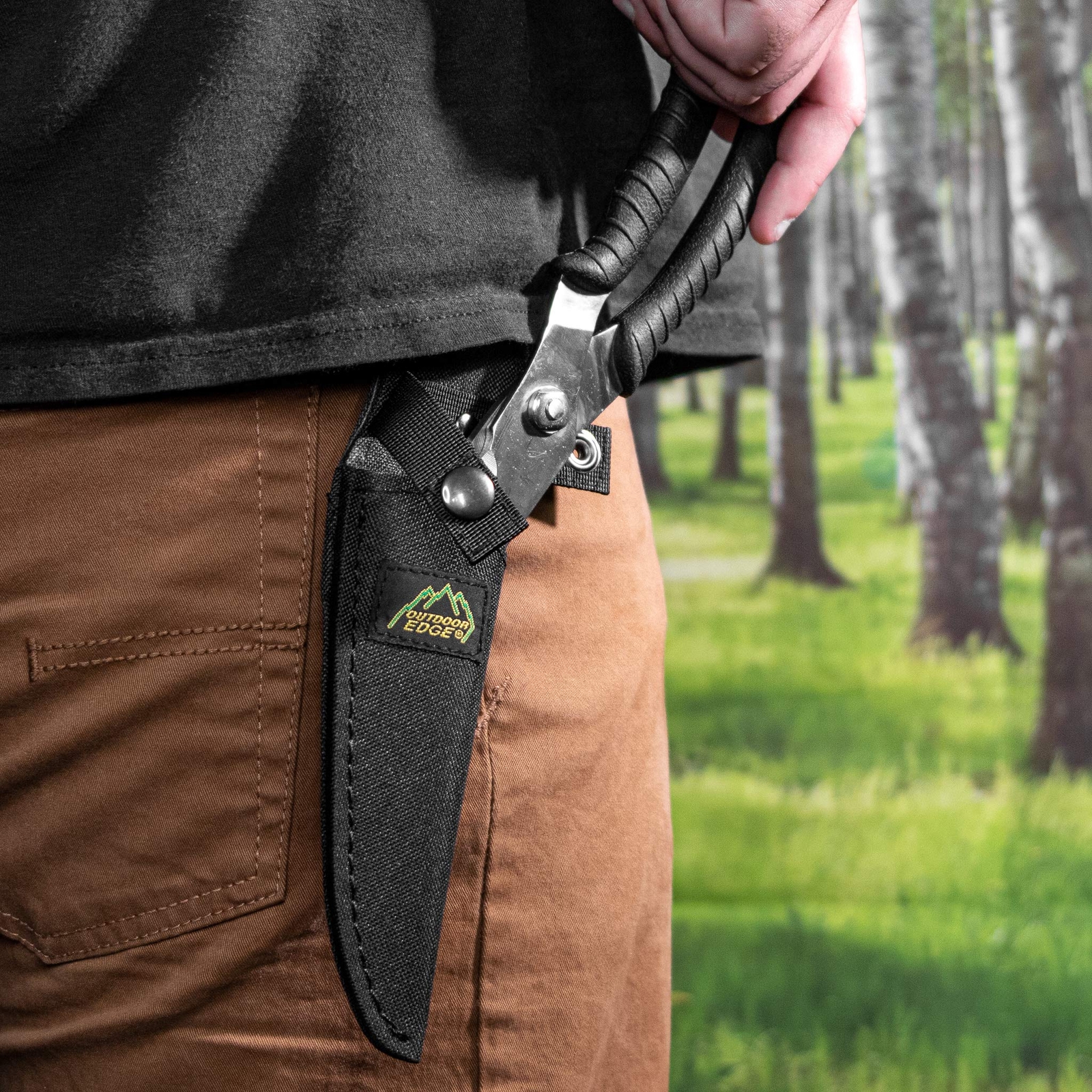 Outdoor Edge Game Shears - Spring Loaded with Serrated Edge and Bone ...