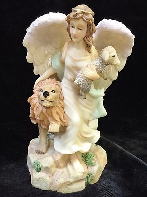 Sansco 1996 Collection Angel with Lion & Lamb | eBay