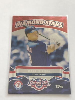 2007 Topps Diamond Stars #DS23 Mark Teixeira Texas Rangers NEAR MINT ...