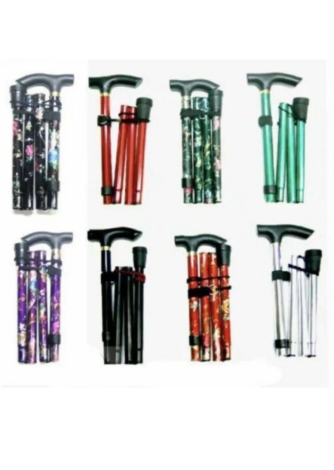Walking Stick Easy Fold Adjustable Cane Lightweight Mobility ...